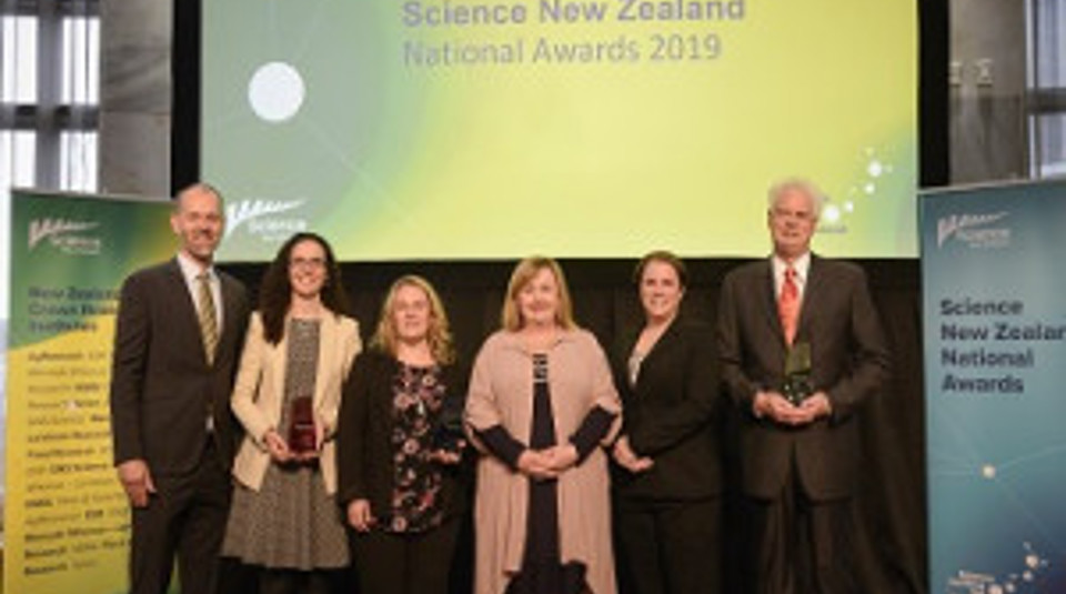 ESR scientists honoured at Science New Zealand National Awards